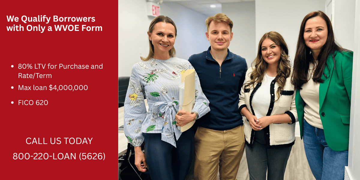 We Qualify Borrowers With Only A WVOE Form - MortgageDepot